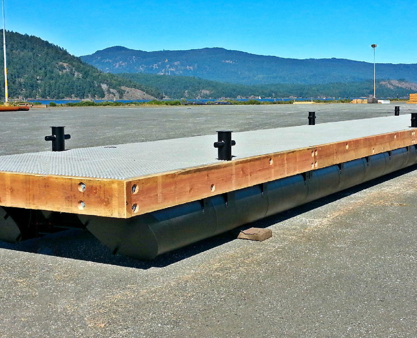 Steel Pontoon Docks - West Coast Floatation Systems